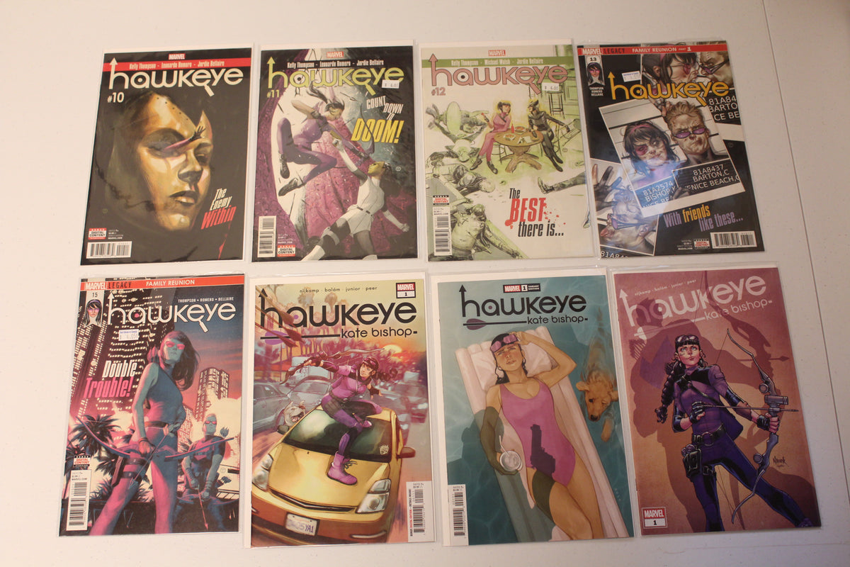 Hawkeye lot of 25 (1994) 1 (2012) 5, 13-14, 20-22 (2015) 1 (2016) 1-6 ...