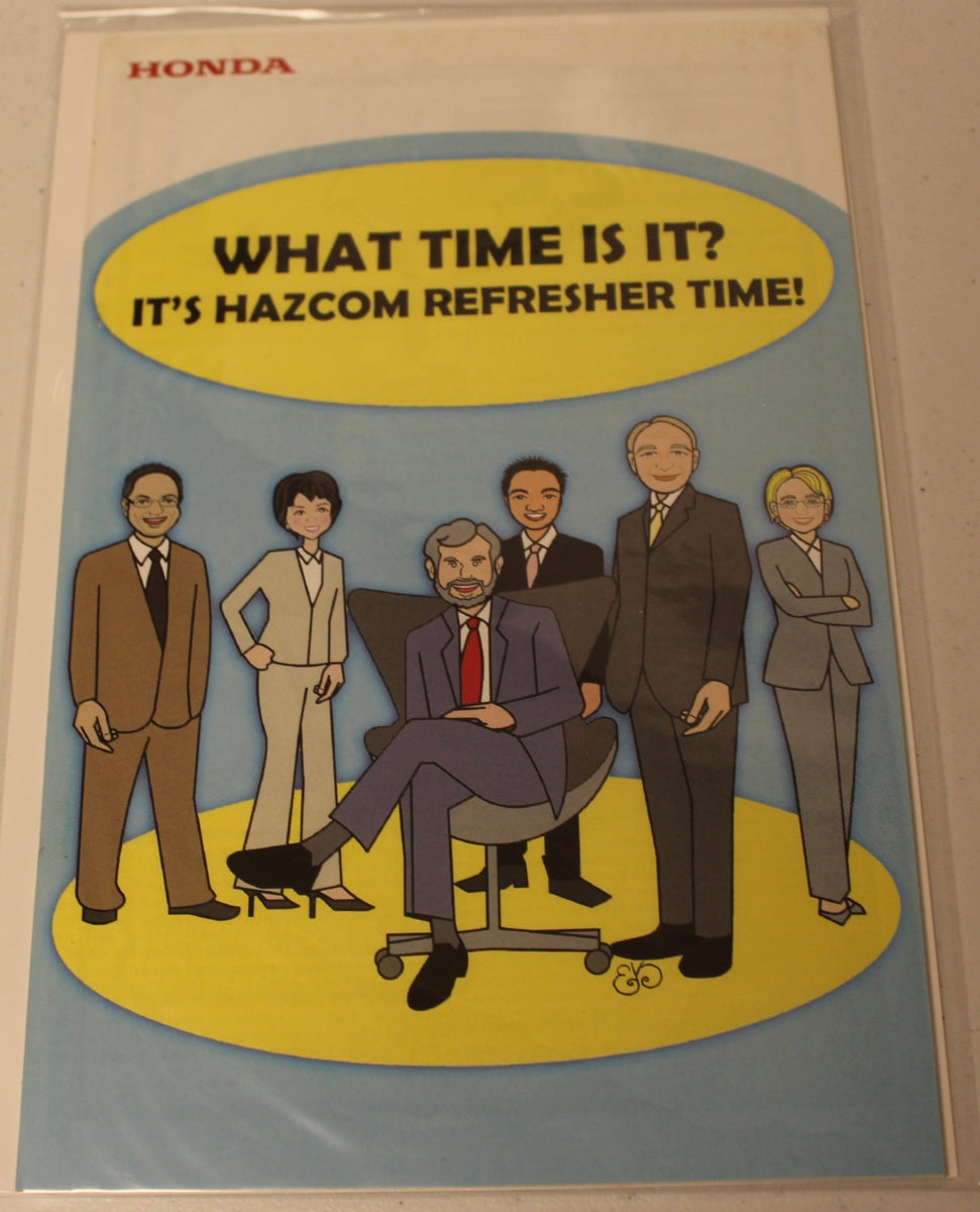 Honda What Time is it? It's Hazcom Refresher Time! 1 Rare Unknown inho ...